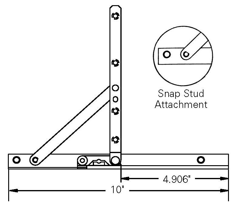 Window Restore Hurd Hinge, Hinge Track, and Clip HC105