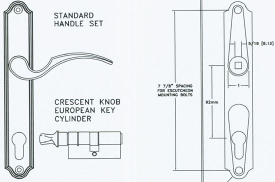 Window Restore Weather Shield Swing Door Handle Set WH101